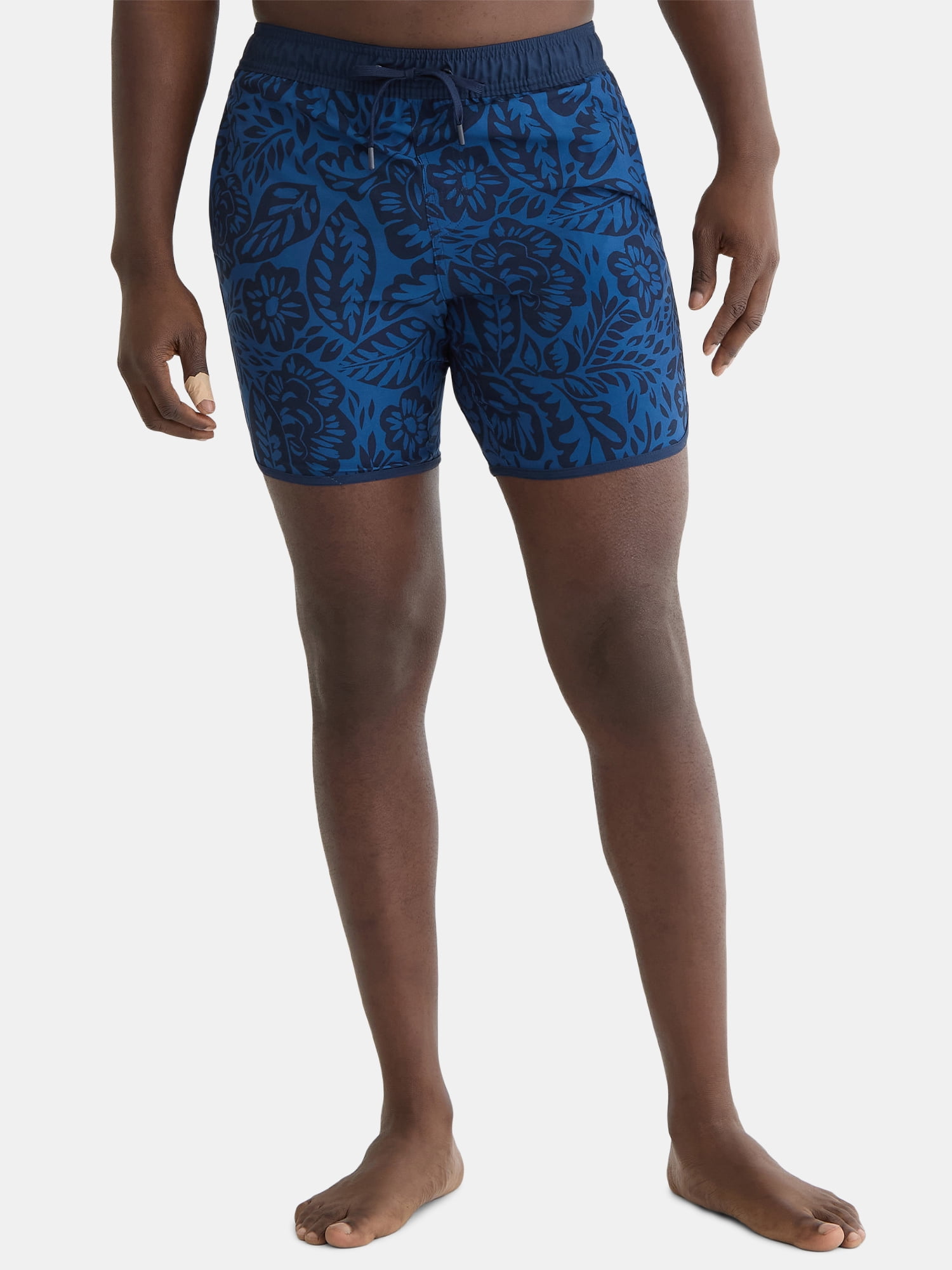 George Men's Dolphin Hem Swim Shorts, 7" Inseam, Size XS-3XL - Walmart.com