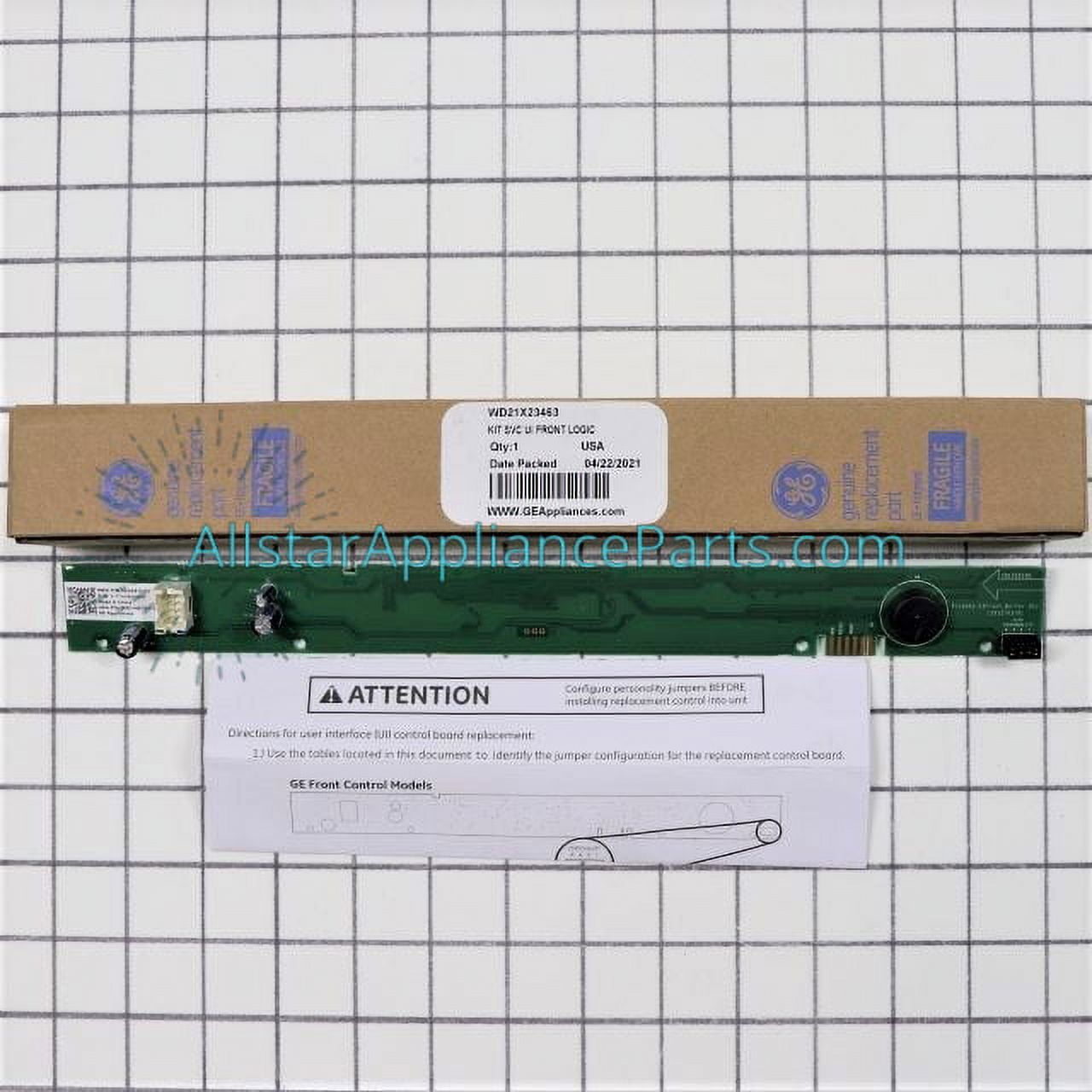 GE Dishwasher User Control and Display Board WD21X32003 - Walmart.com