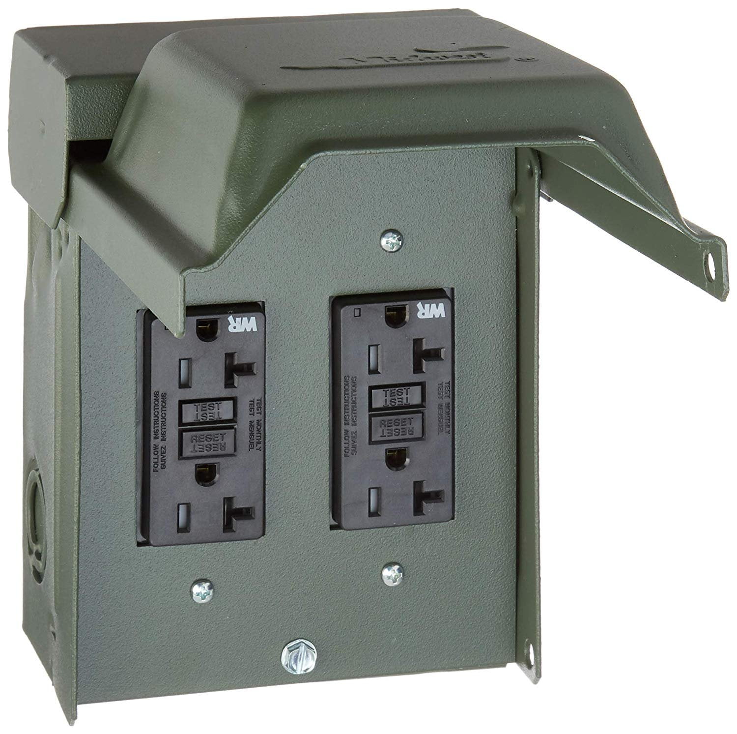 GE ENERGY INDUSTRIAL SOLUTIONS U012010GRP 2GFI Backyard Power Outlet ...