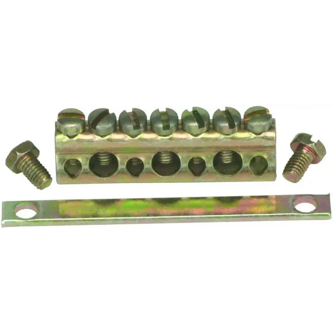 GE Electrical TGL1P Powermark Ground Bar Kit, 1/2 Inch 7 -Terminal ...