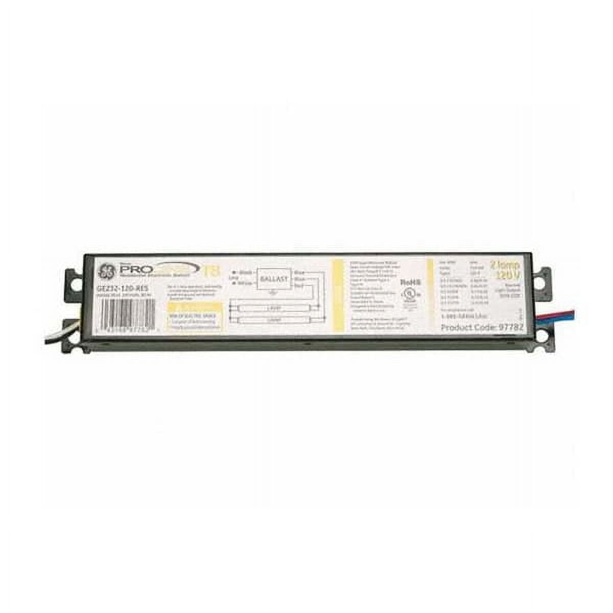 GE Electronic Ballast, T8 Lamps, 120V - GE232-120-RES - Walmart.com
