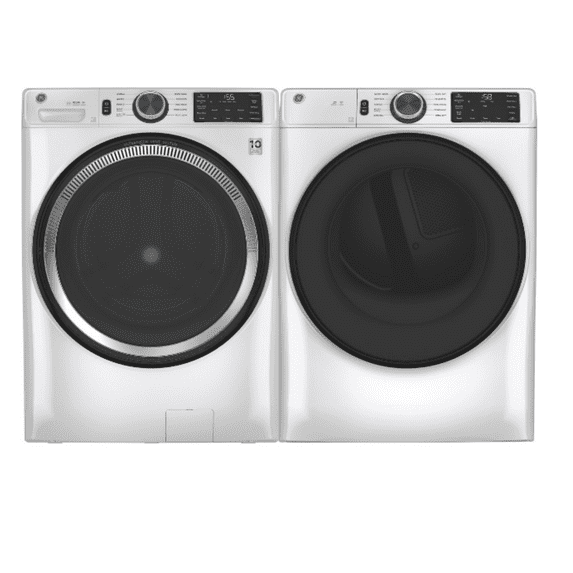 GE Front Load Washer and Dryer Set - Includes GFW550SSNWW, GFD55ESSNWW ...