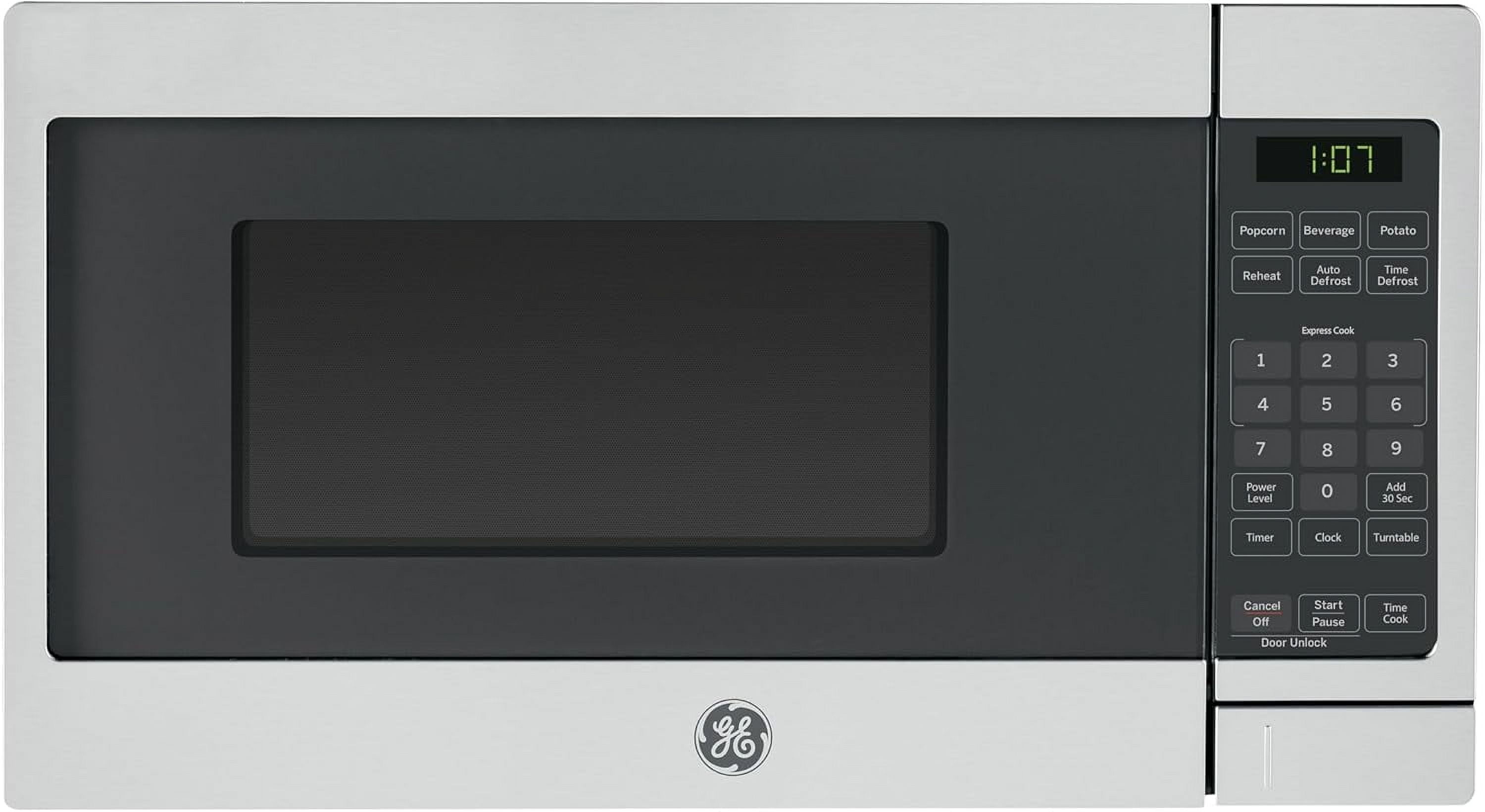 GE GCST07N1WSS Microwave Oven, 700-watt 6 Auto Cooking Settings ...