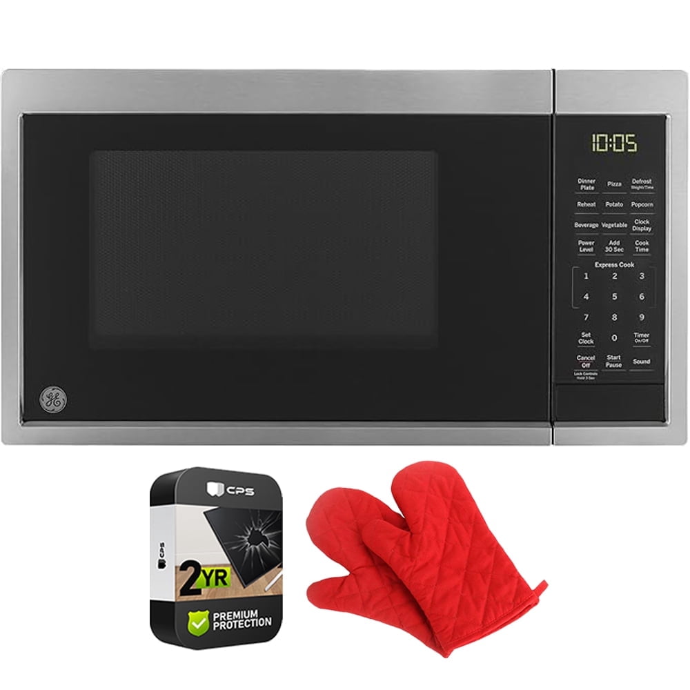 GE GCST09N1WSS Countertop Microwave Oven 900-watt 0.9 Cu. Ft Stainless ...