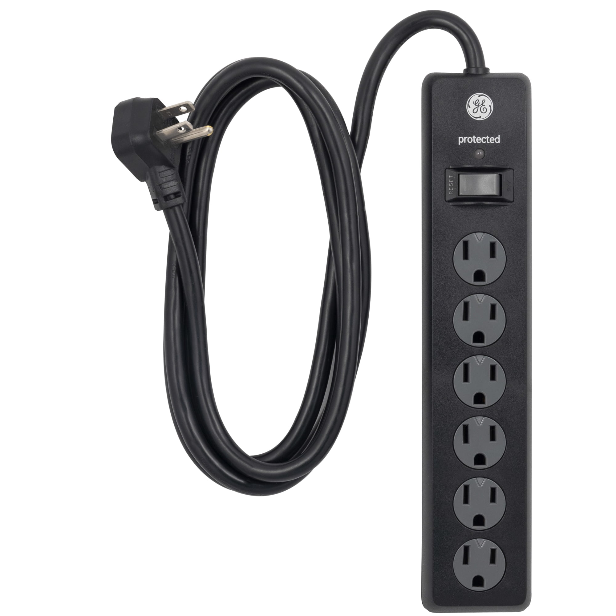 GE General Purpose Surge Protector 6 Outlets, 6 ft - Walmart.com