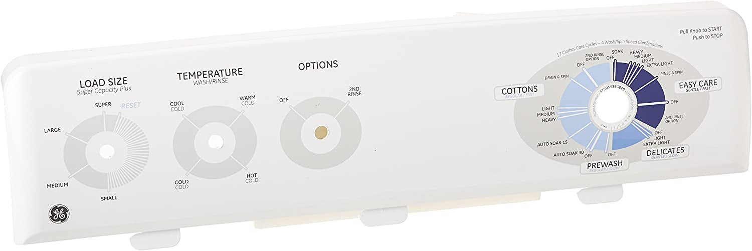 GE Genuine OEM WH42X10652 Washer Control Panel Backsplash - Walmart.com