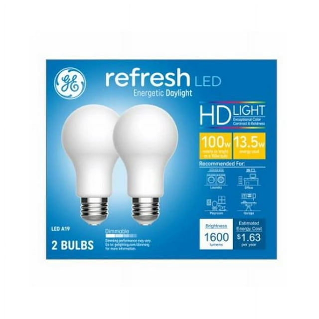 GE HD Refresh Daylight LED 100-Watt Replacement A21 General Purpose ...