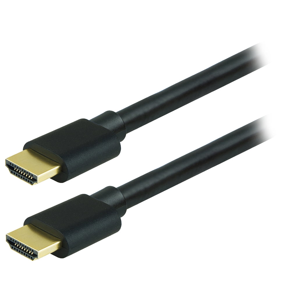 GE 4 ft. HDMI Cable with Ethernet, 1080P HD 4K, Black, 33573 - Walmart.com