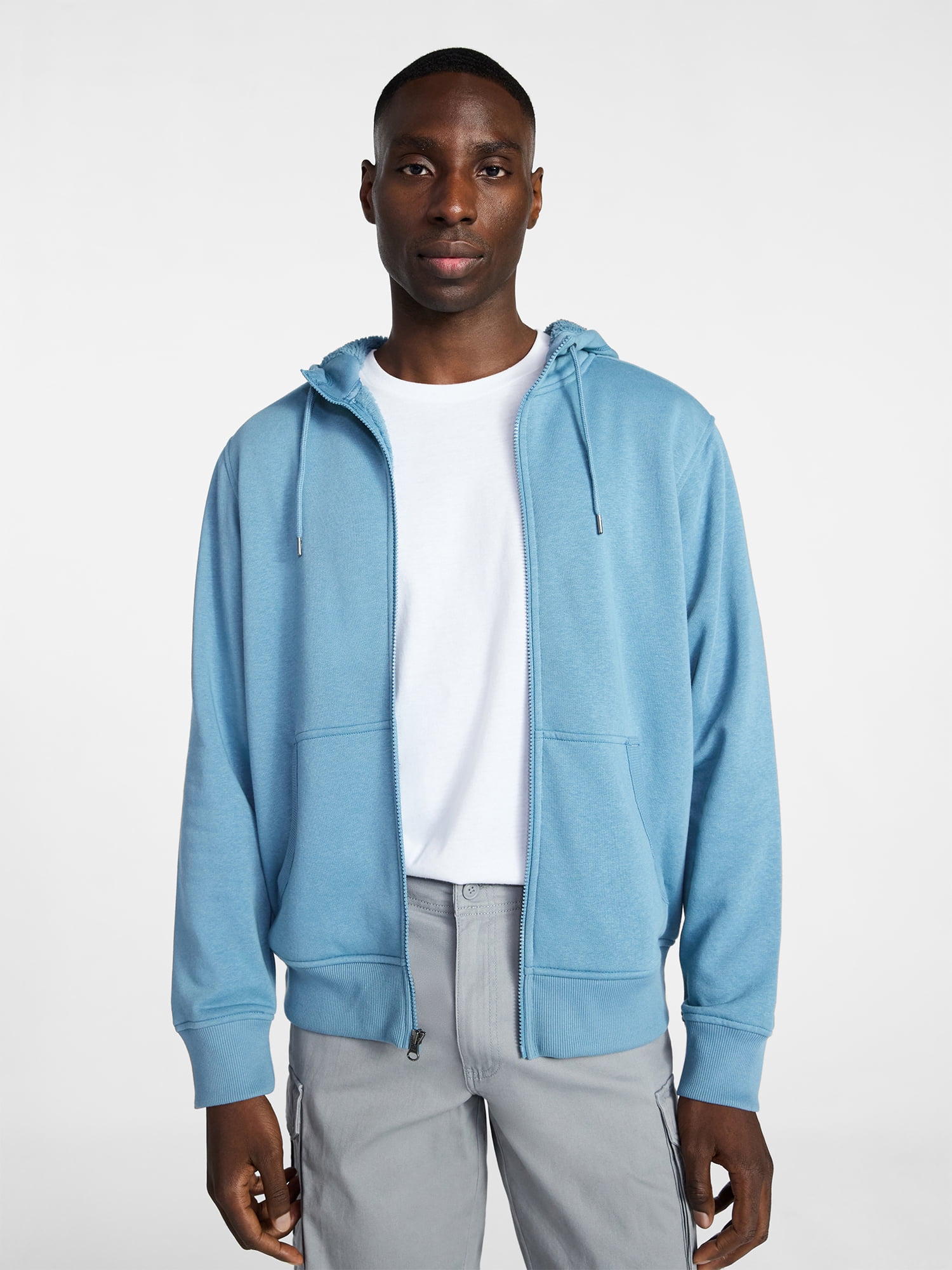 George Men's High Pile Fleece Hoodie, Sizes S-3XL - Walmart.com