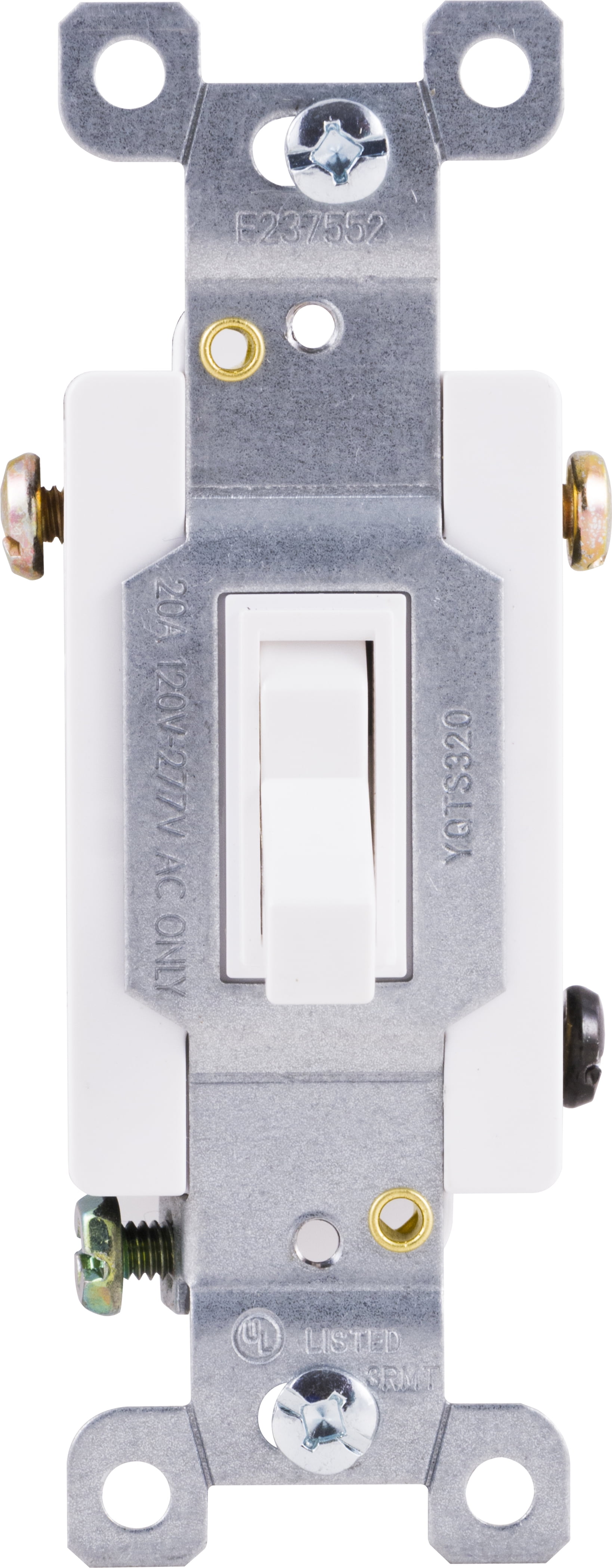 GE Heavy-Duty Grounding 3-Way Toggle Light Switch, 15A, White, 120 ...