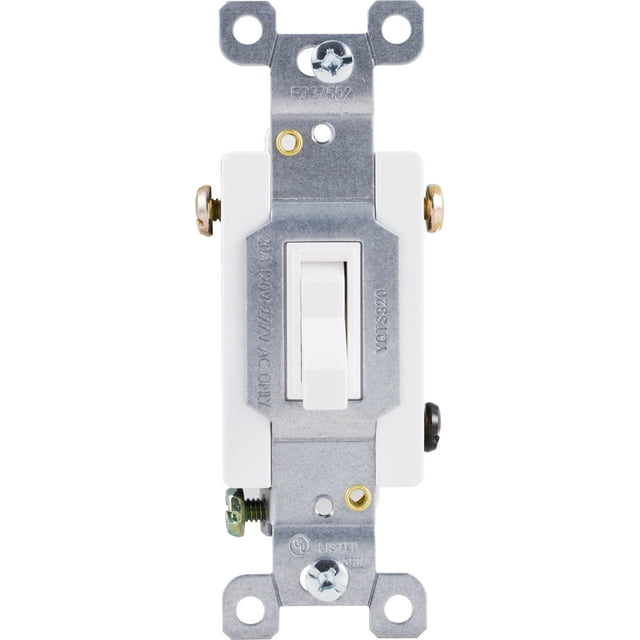 GE Heavy-Duty Grounding 3-Way Toggle Light Switch, 15A, 42161 - Walmart.com