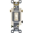 GE Heavy-Duty Grounding 3-Way Toggle Switch, Light Almond, 15A - 42480 ...