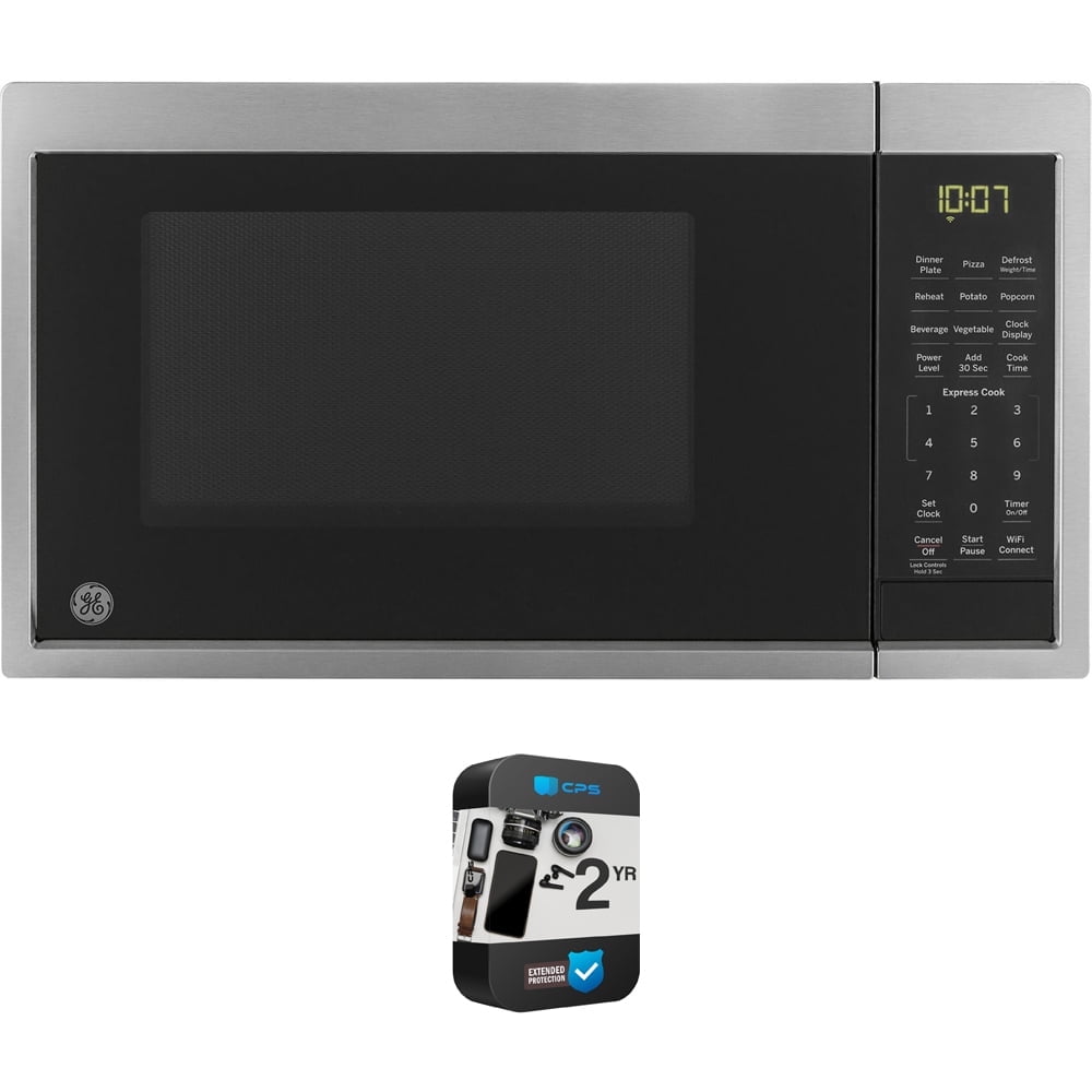 GE JES1097SMSS 0.9 Cu. Ft. Capacity Smart Countertop Microwave Oven ...