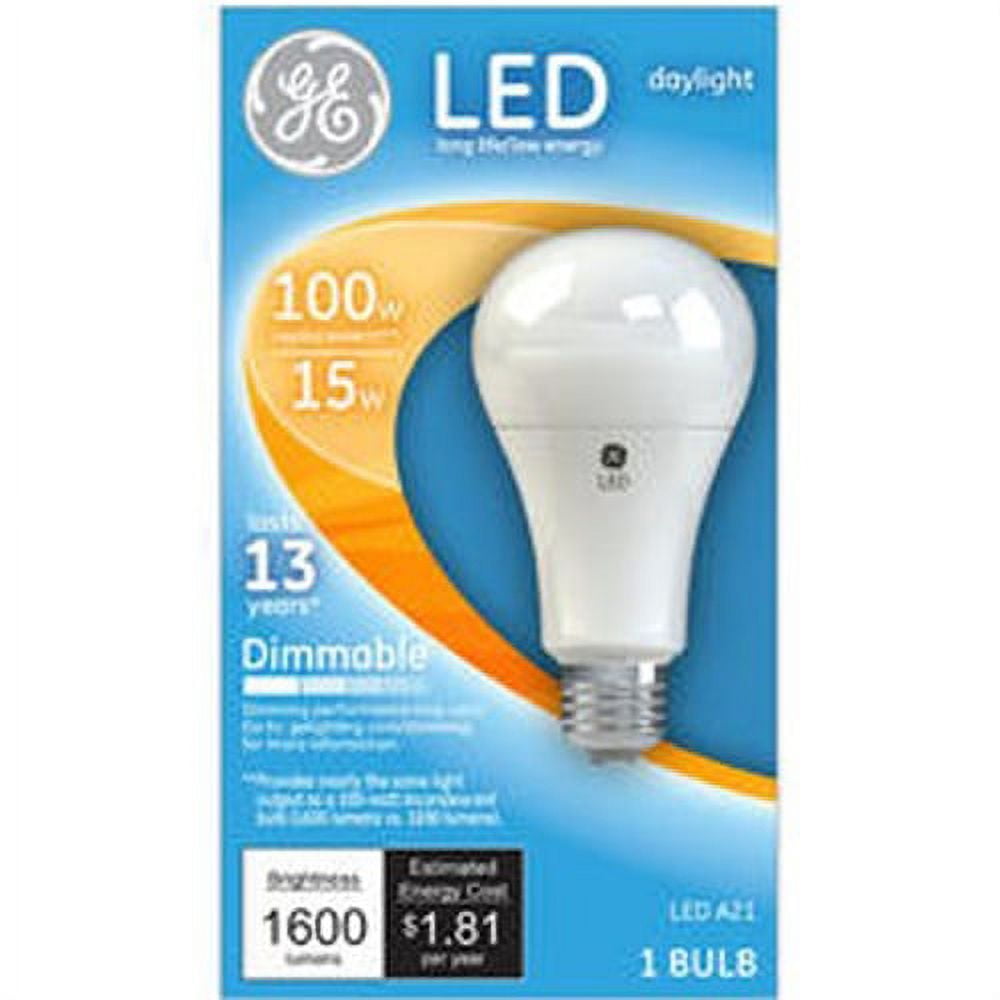 GE LED 15W (100W EQV.) DAYLIGHT DIMMABLE GENERAL PURPOSE BULB - Walmart ...
