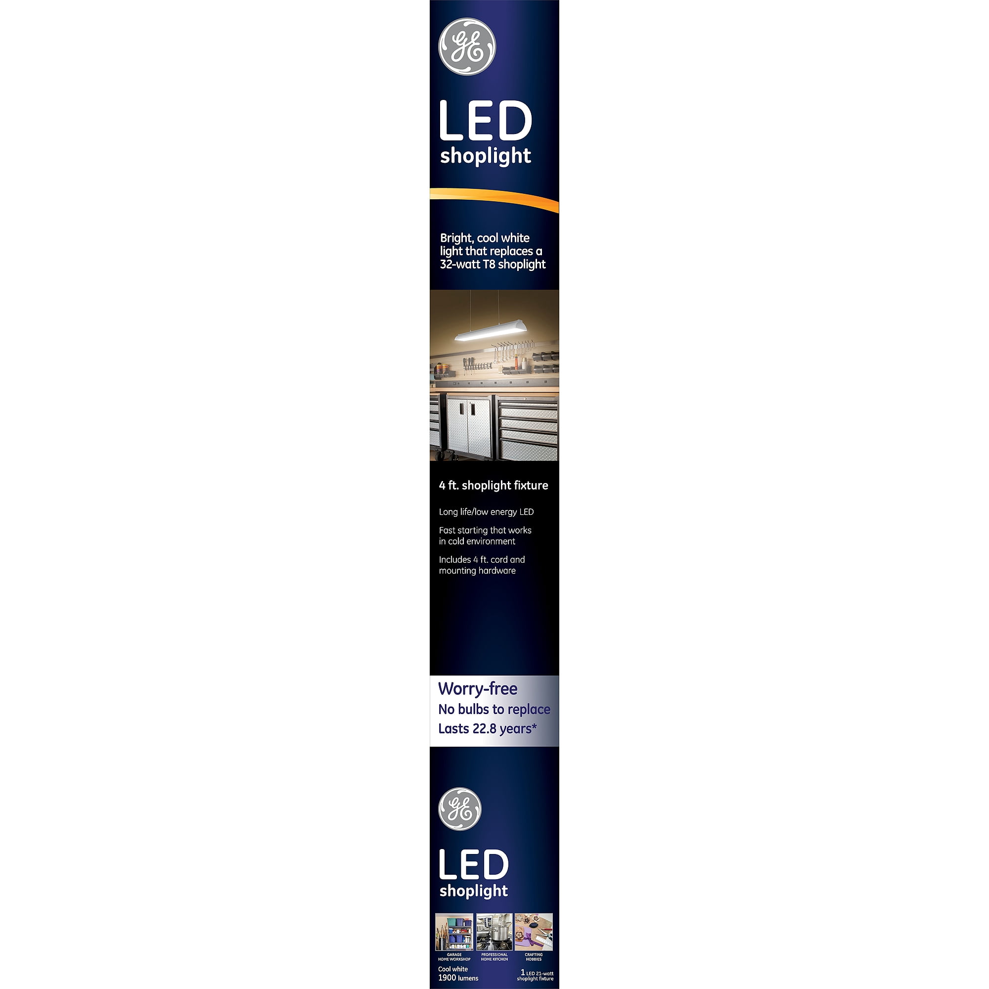 GE LED 4' Shoplight - Walmart.com