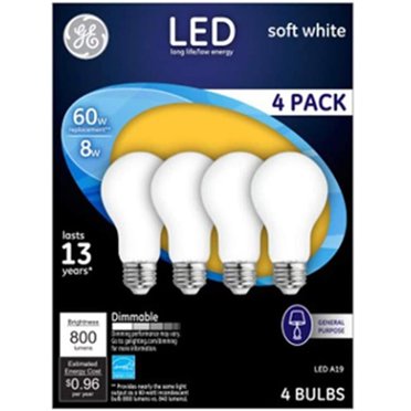 GE LED 10.5-Watt (60W Equivalent) Soft White Color, Outdoor Post Light ...