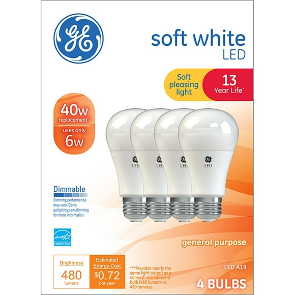 60 Watt Light Bulbs in Light Bulbs by Wattage - Walmart.com