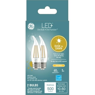 GE Auradescent 25W Decorative G16 1/2 Bulbs, 2 count - Walmart.com