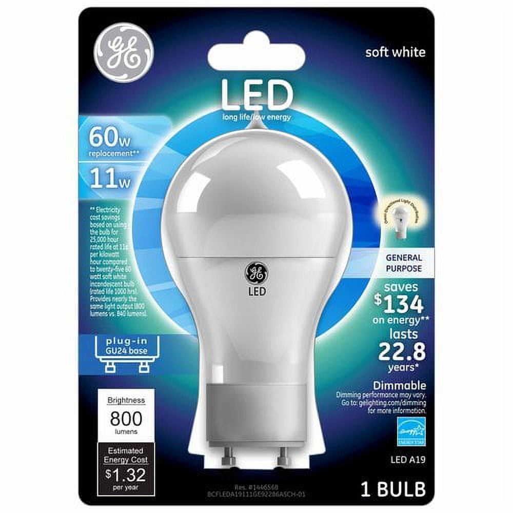 GE LED Soft White General Purpose GU24 Base Bulb - Walmart.com