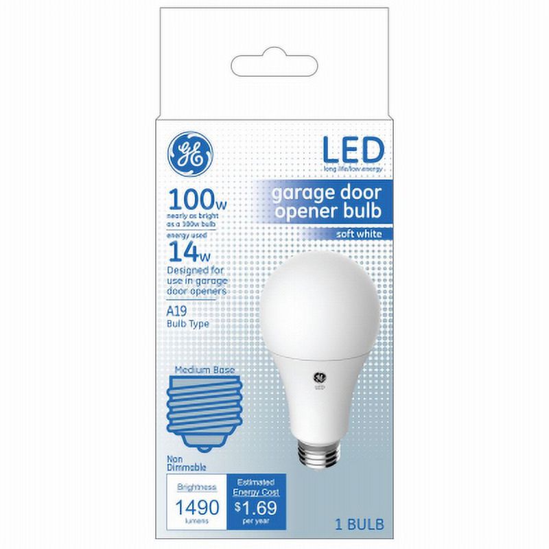 GE LED14ASW9CPGAR-1P 14W Soft White Light Color A19 Bulb Shape LE, Each ...