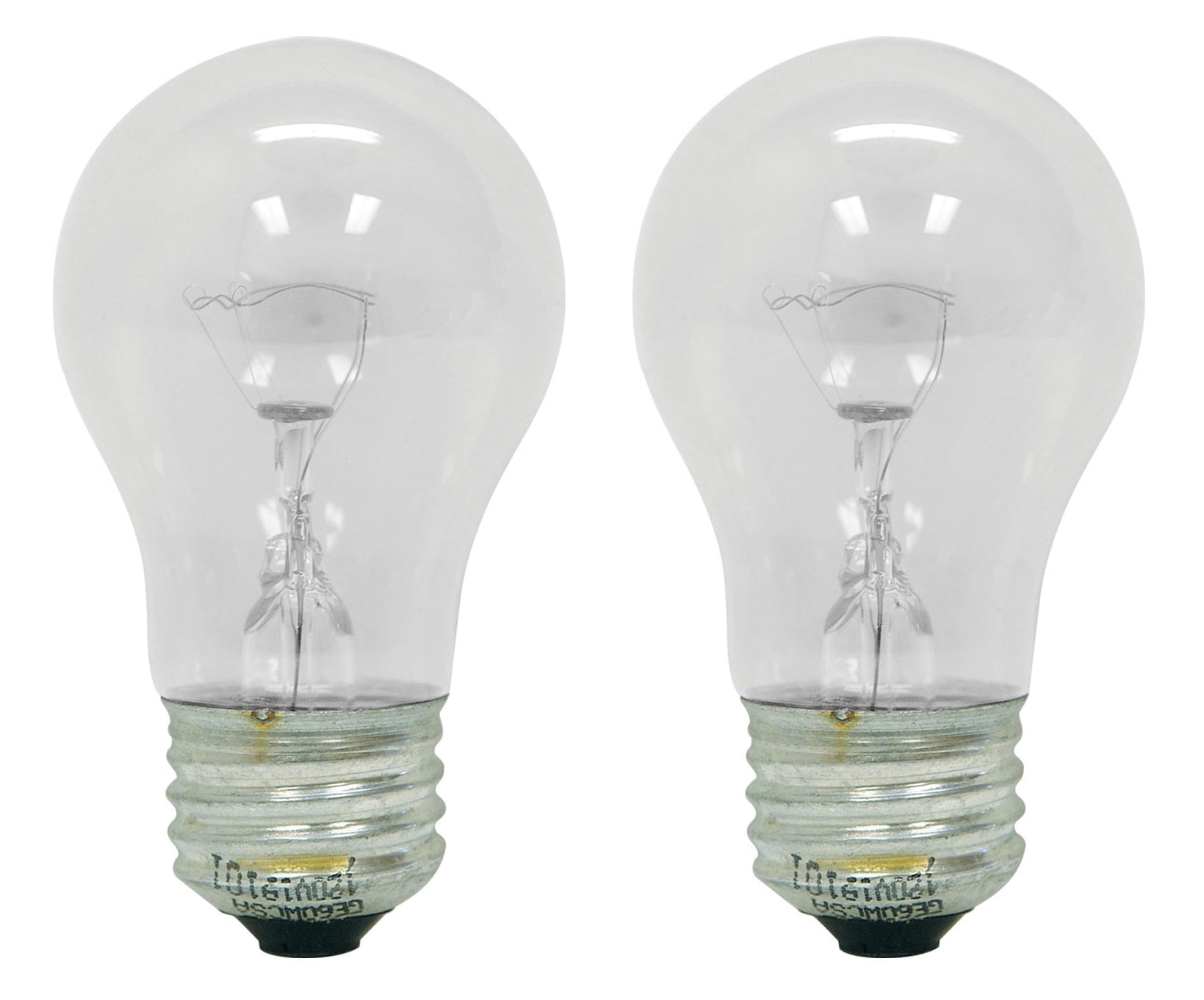 GE Light Bulb, 60 Watt E26 A15 Crystal Clear Soft White Incandescent ...