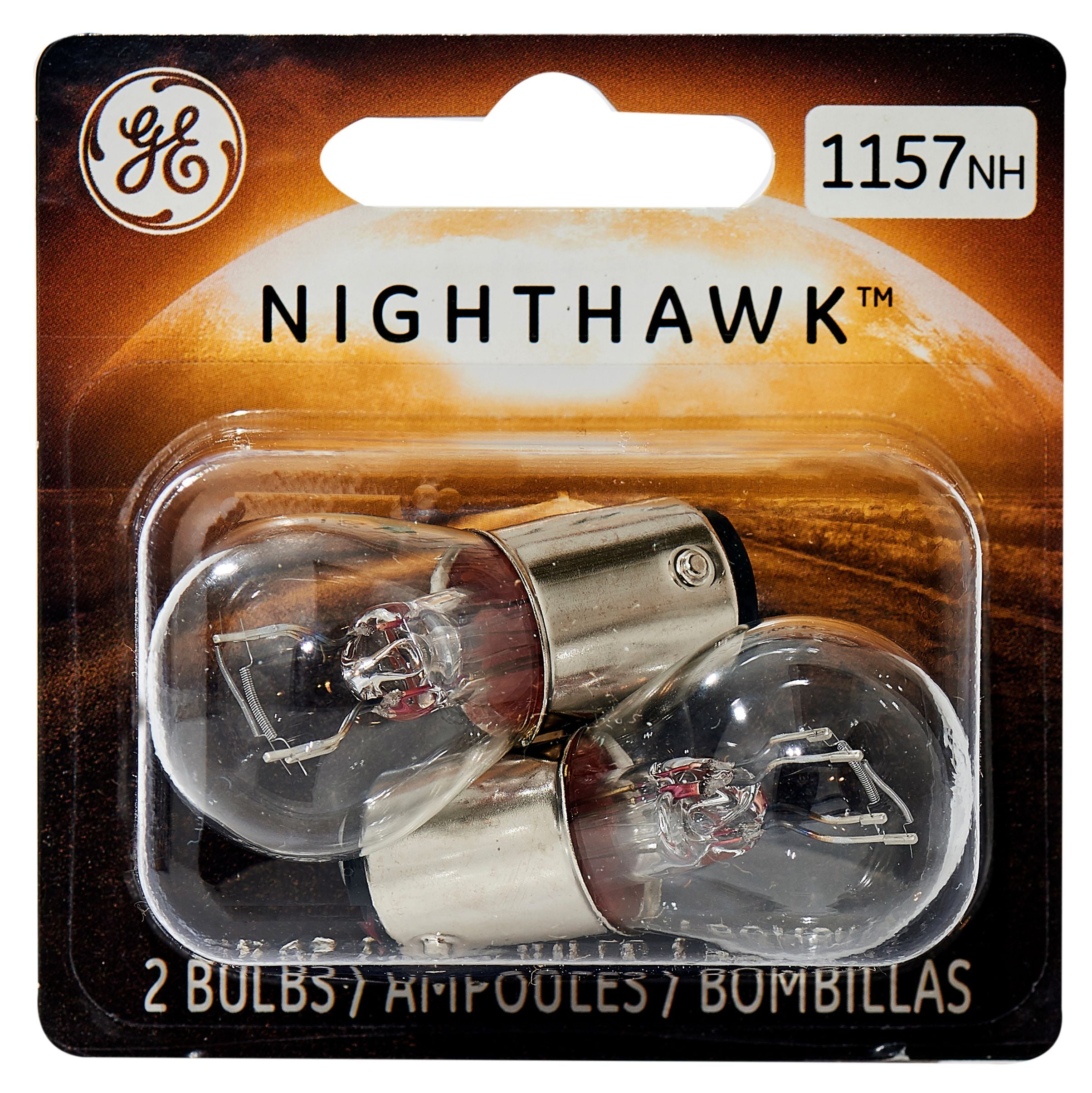 GE Lighting 1157 Miniature Bulb Nighthawk Replacement, 2-Pack - Walmart.com