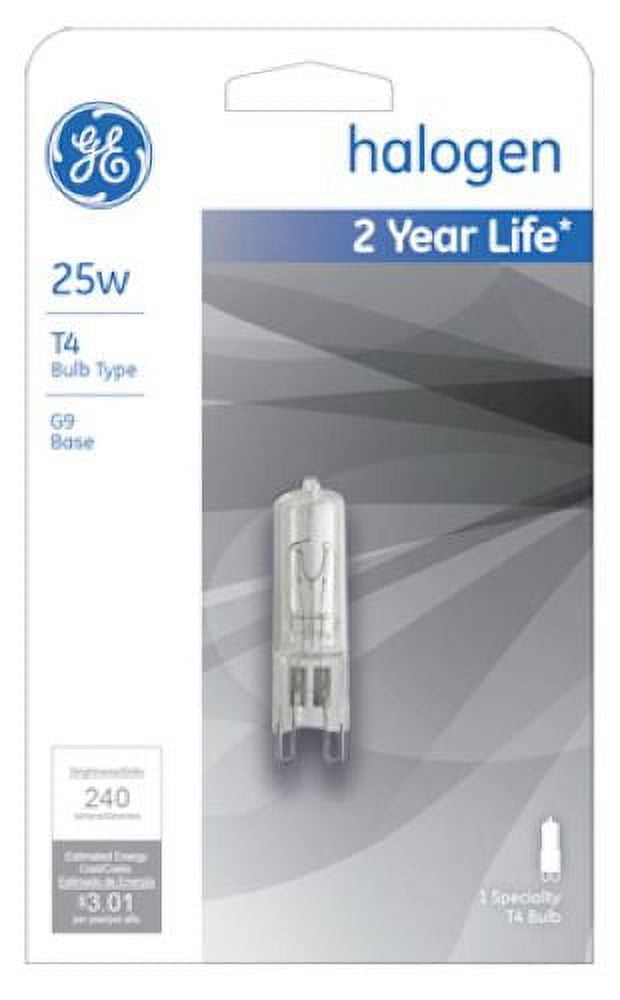 GE Lighting 16754 25-Watt 120V Linear Quartz Halogen G9 T4 Light Bulb ...