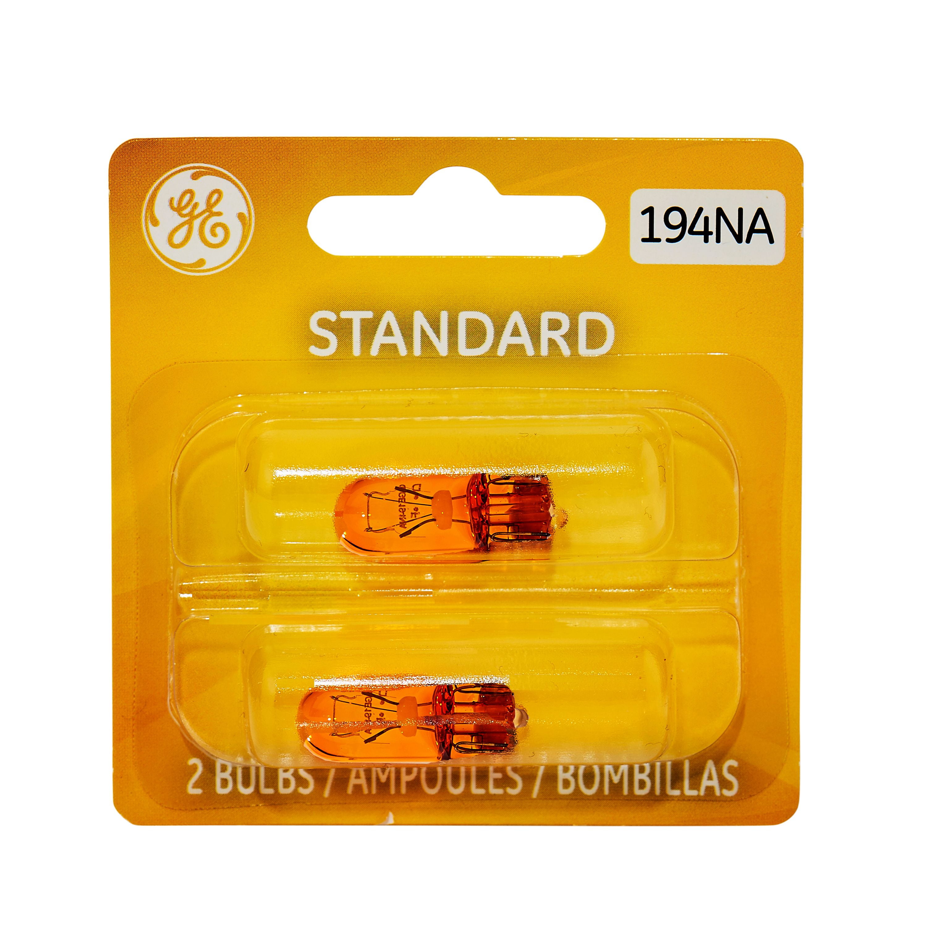 GE Lighting 194NA Miniature Bulb Standard Replacement, 2-Pack - Walmart.com