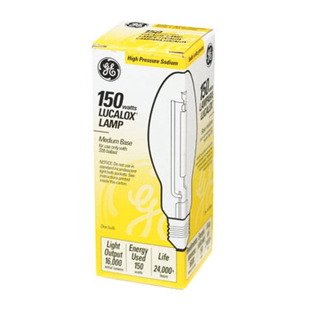 GE Lighting 26424 150-Watt LUCALOX HID High Pressure Sodium Medium Base ...