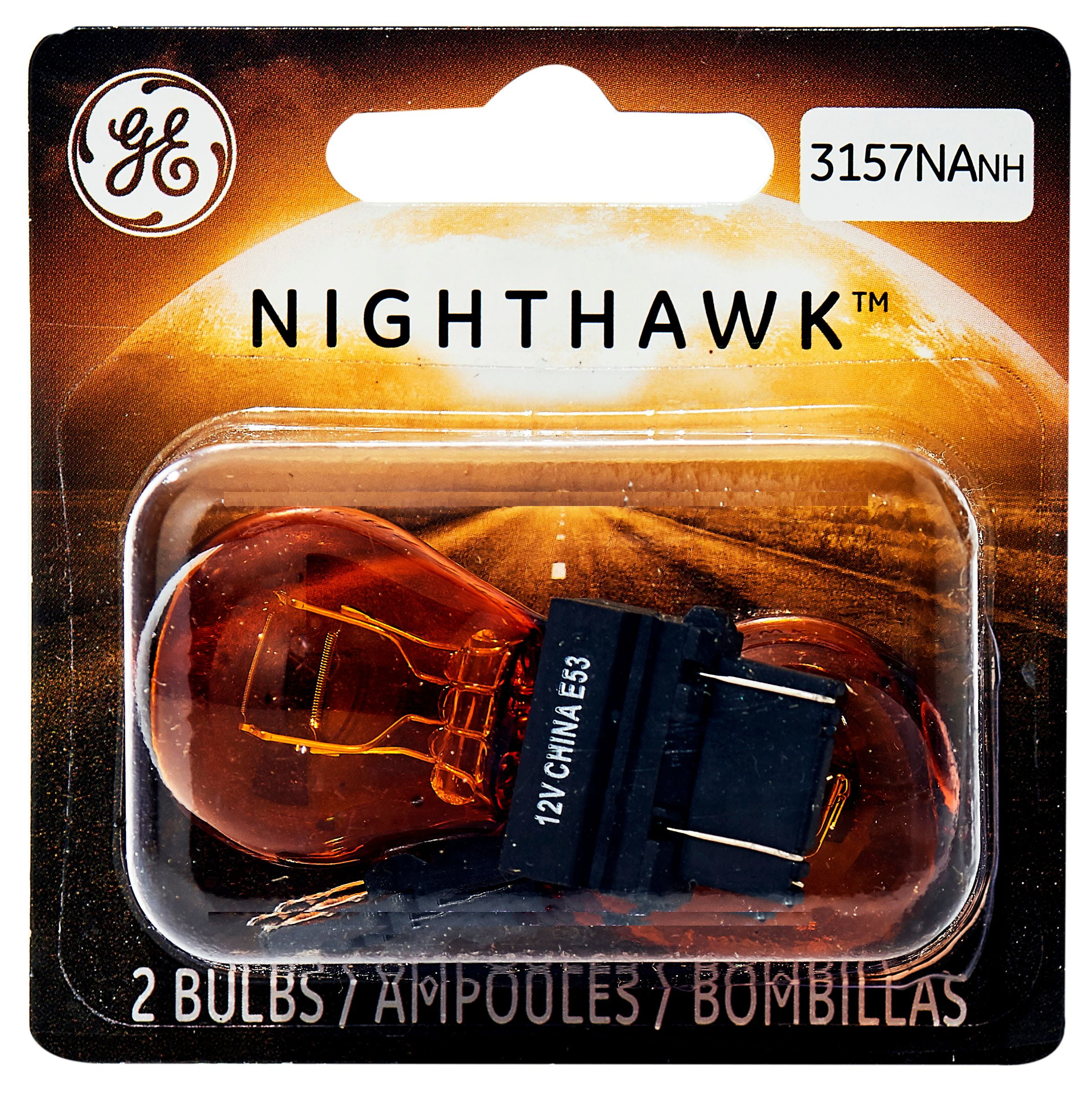 GE Lighting 3157NA Miniature Bulb Nighthawk Replacement, 2-Pack ...