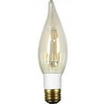 GE Lighting 33031 LED Vintage Chandelier Light Bulb with Medium Base, 3 ...