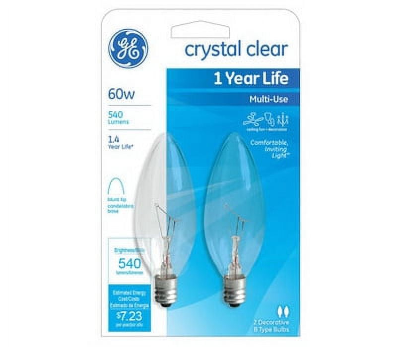 GE Lighting 76229 Ge 60w Clr Torp Bulb 2 Pack (Case of 4) - Walmart.com