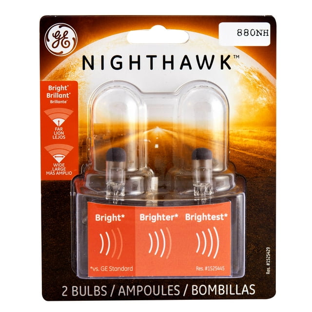 GE Lighting 880 Headlight / Fog Light Nighthawk Replacement Halogen, 2 ...