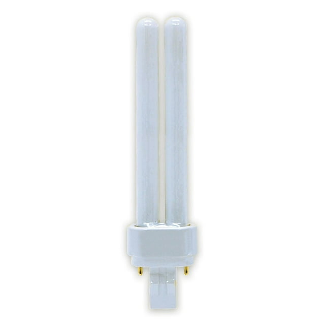 GE Lighting 97600 Ecolux Double Biax 4-Pin T4 Plug-In CFL Bulb, 3500K ...