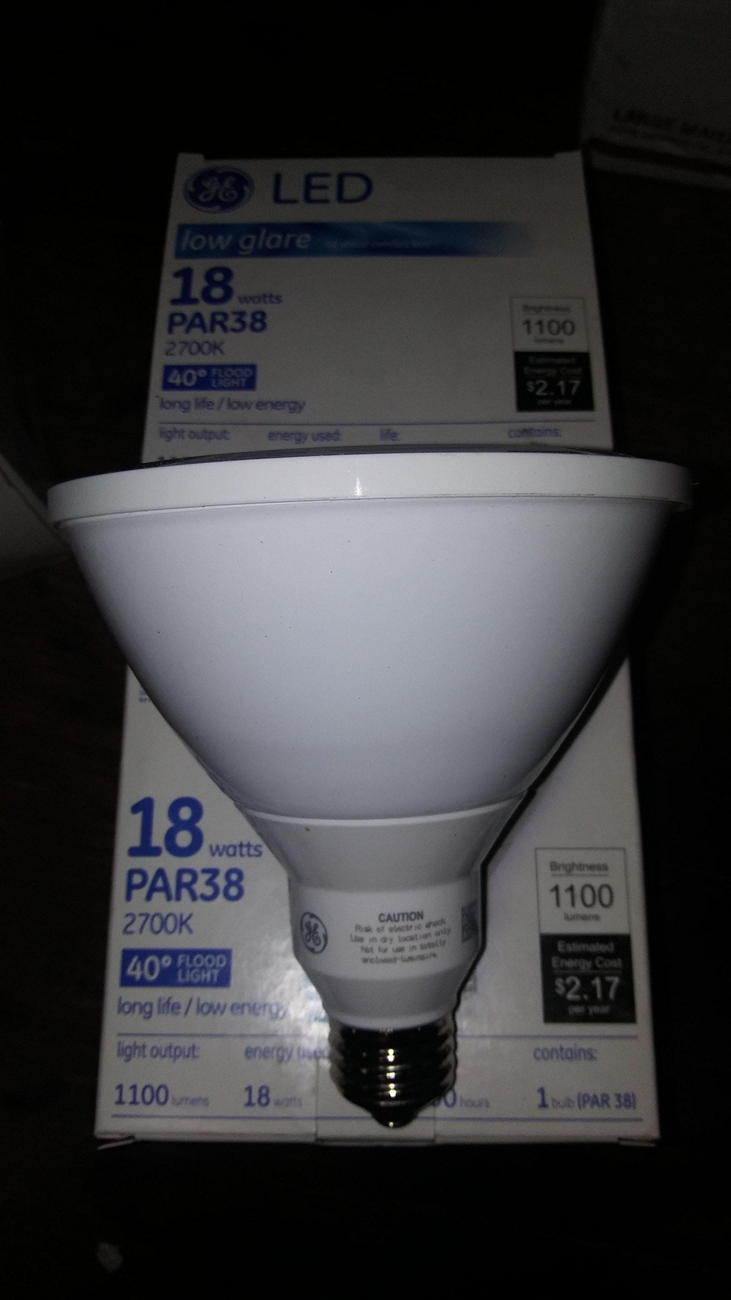 GE Lighting Directional LED Lamp, 18 watt, 120 volt, PAR38, Medium ...