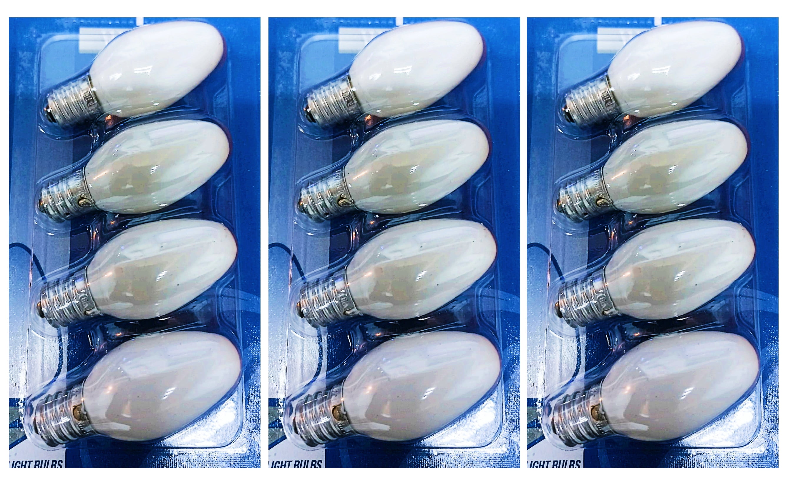GE Lighting 4W Soft White C7 Night Light Bulbs, Frosted, Pack of 12 ...