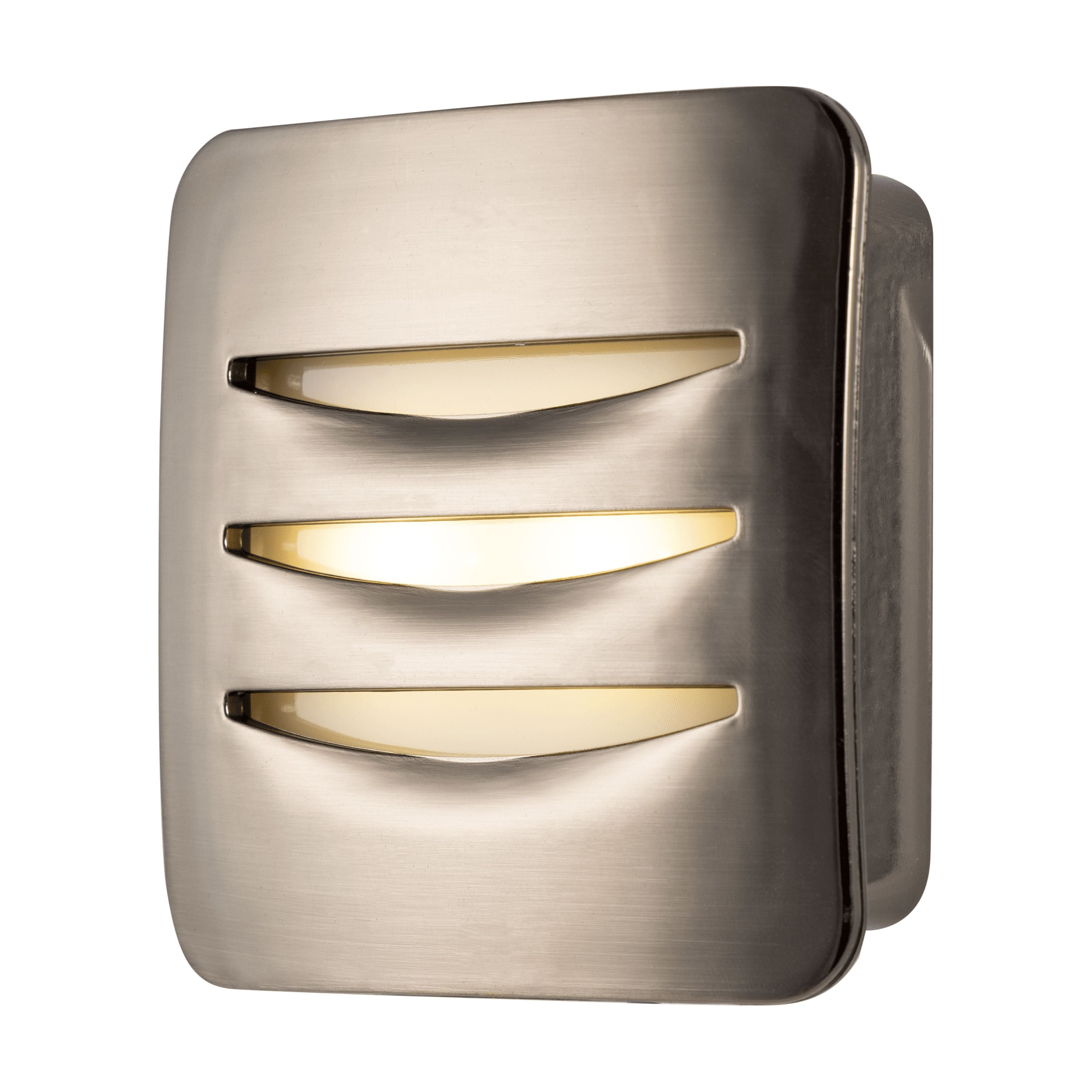 GE Mini CoverLite LED Night Light, Light Sensing, Brushed Nickel, 10212 ...