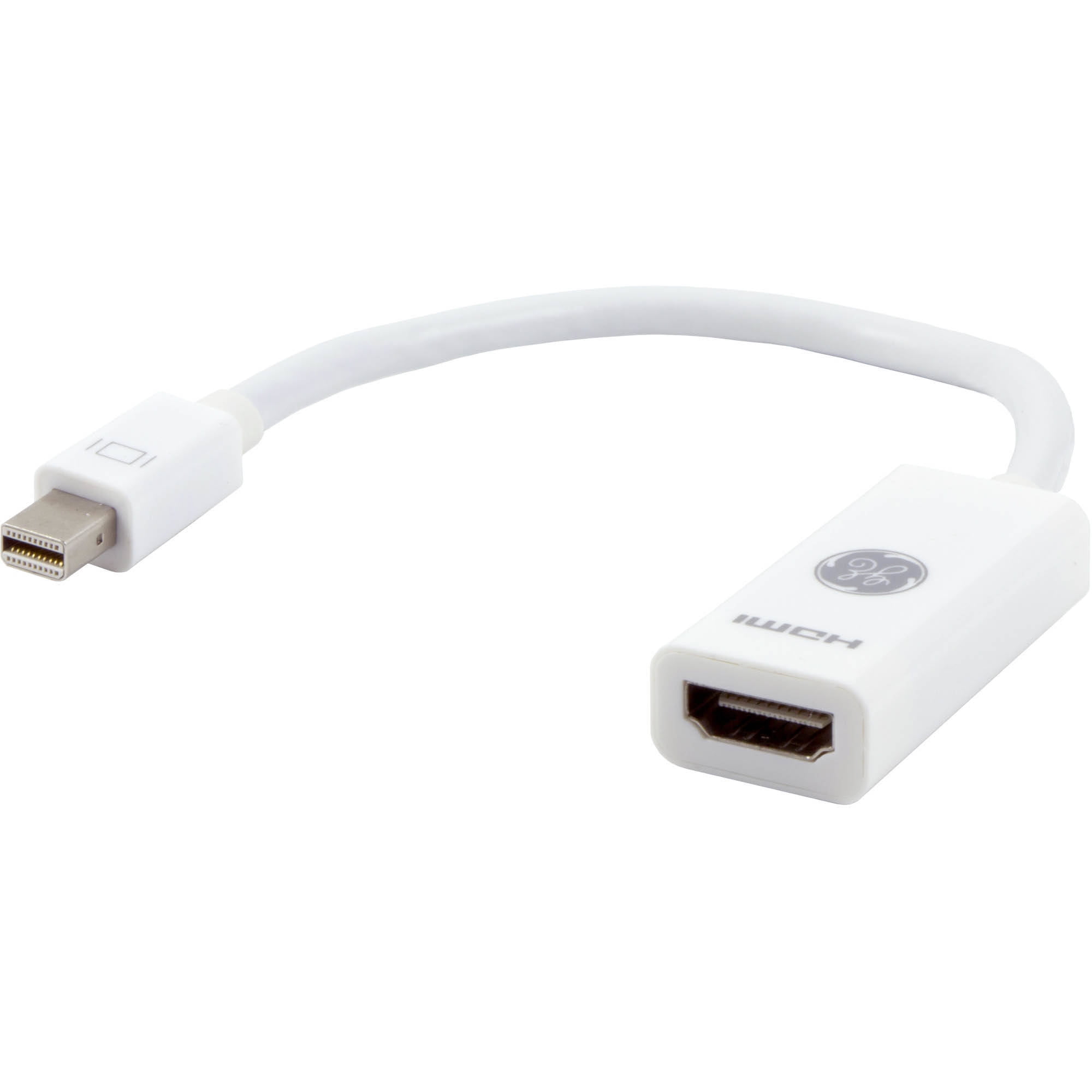 GE Mini DisplayPort to HDMI Adapter, White, 33589 - Walmart.com