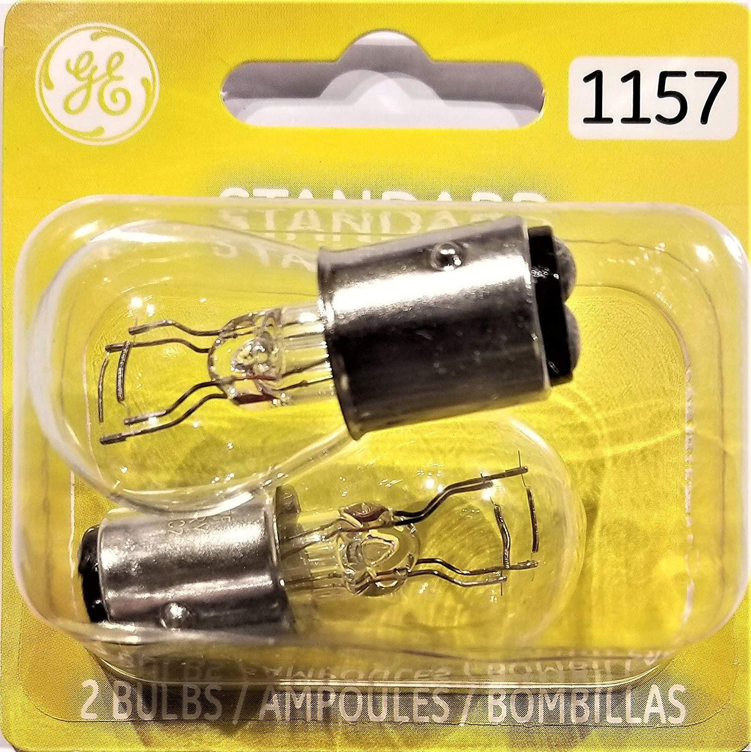 GE Miniature Lamps Bulb No. 1157BP2 12V 2 / Carded - Walmart.com
