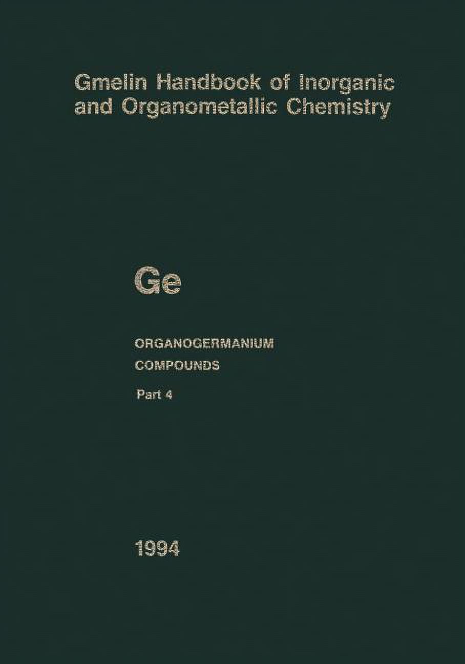 GE Organogermanium Compounds: Part 4: Compounds with Germanium-Hydrogen ...