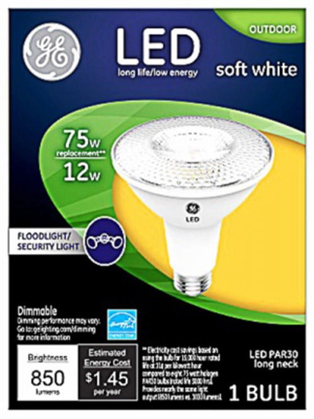 GE PAR30 E26 (Medium) LED Bulb Soft White 75 Watt Equivalence 1 pk ...