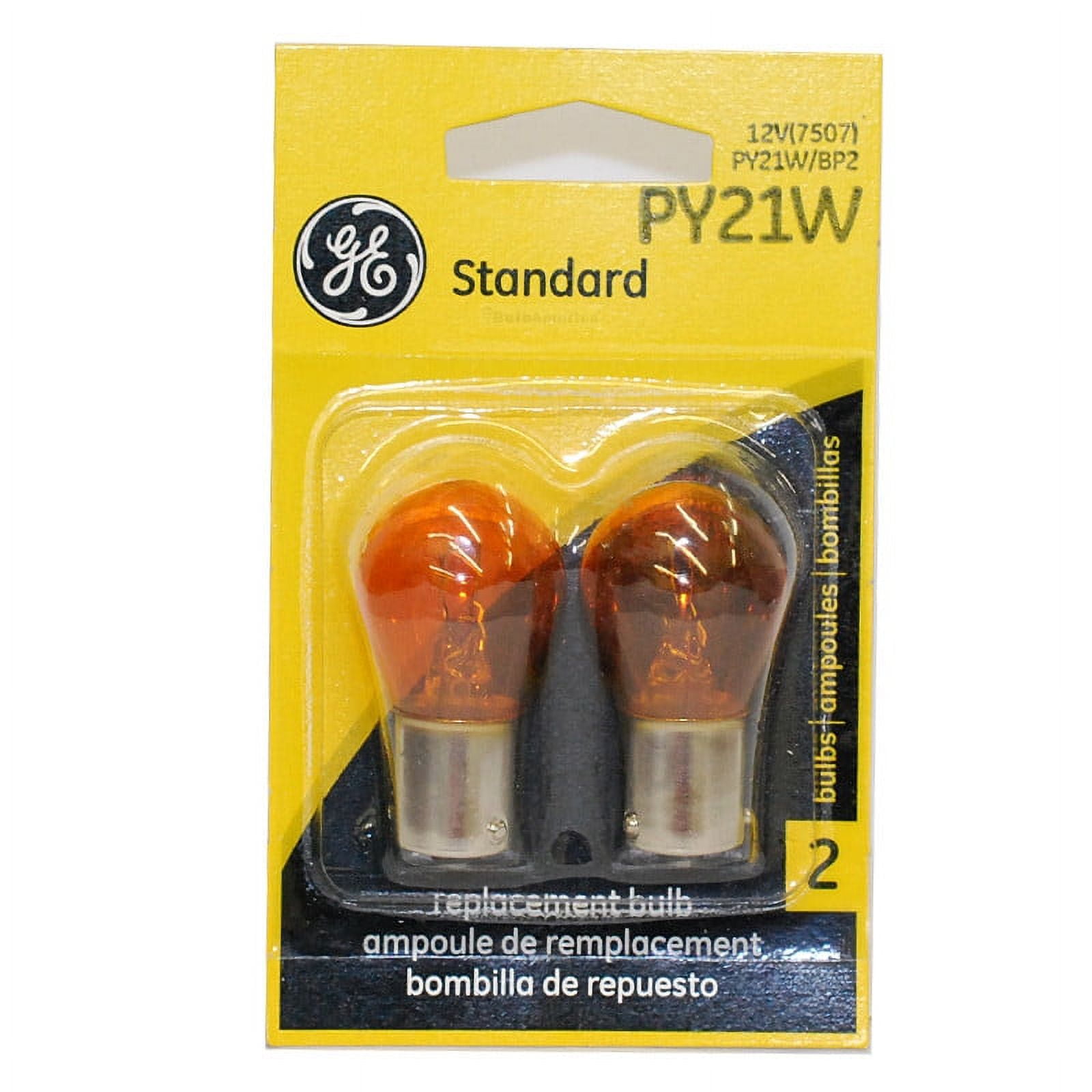 GE PY21W 25w 13.5v S8 Automotive lamp - 2 Bulbs - Walmart.com