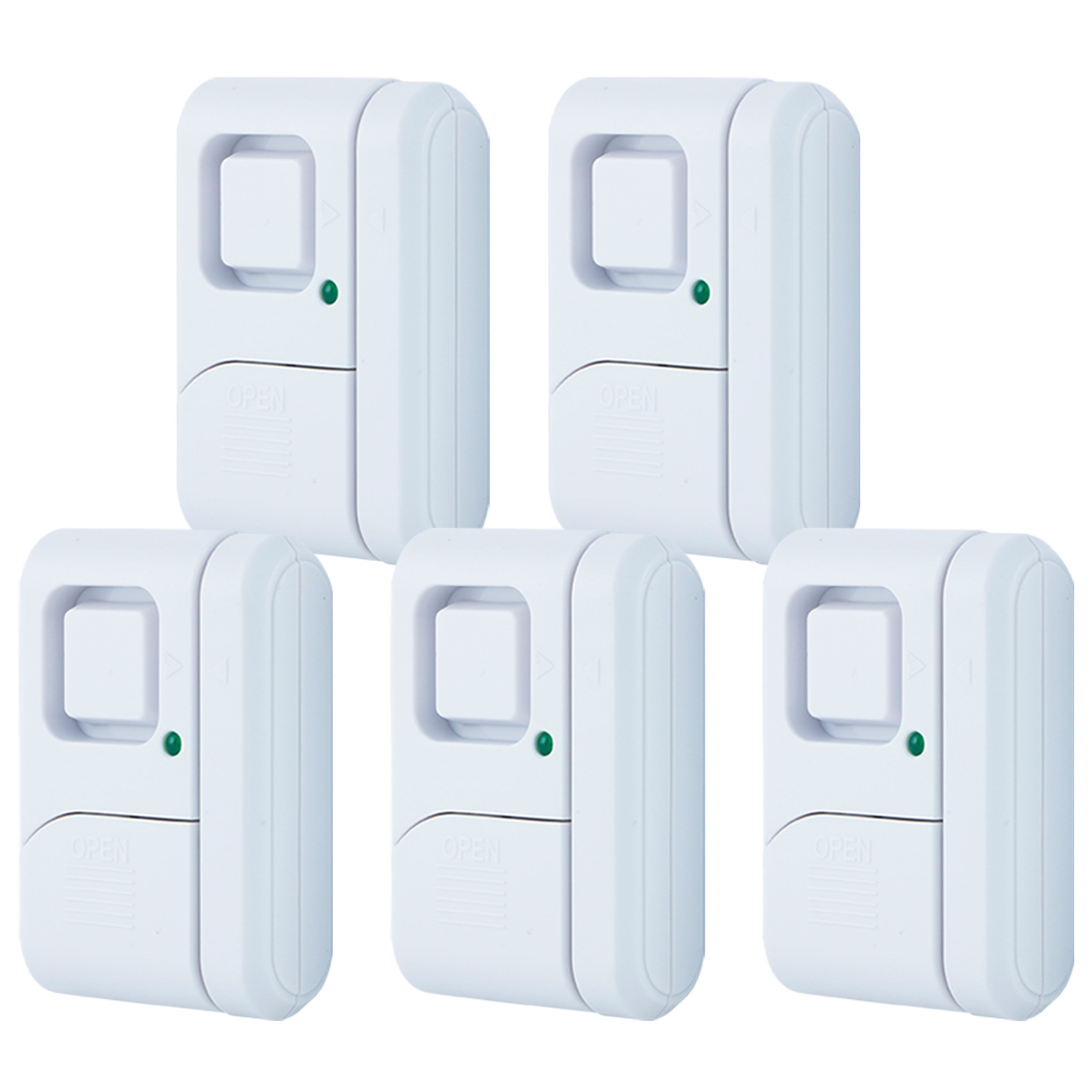 GE Personal Security Window/Door Alarm, Battery Operated, 5- Pack ...