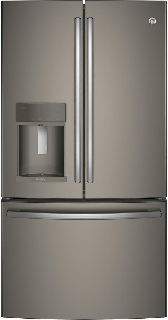 GE Profile Series Energy Star Grey 27.8 cu.ft. French-Door Refrirator ...