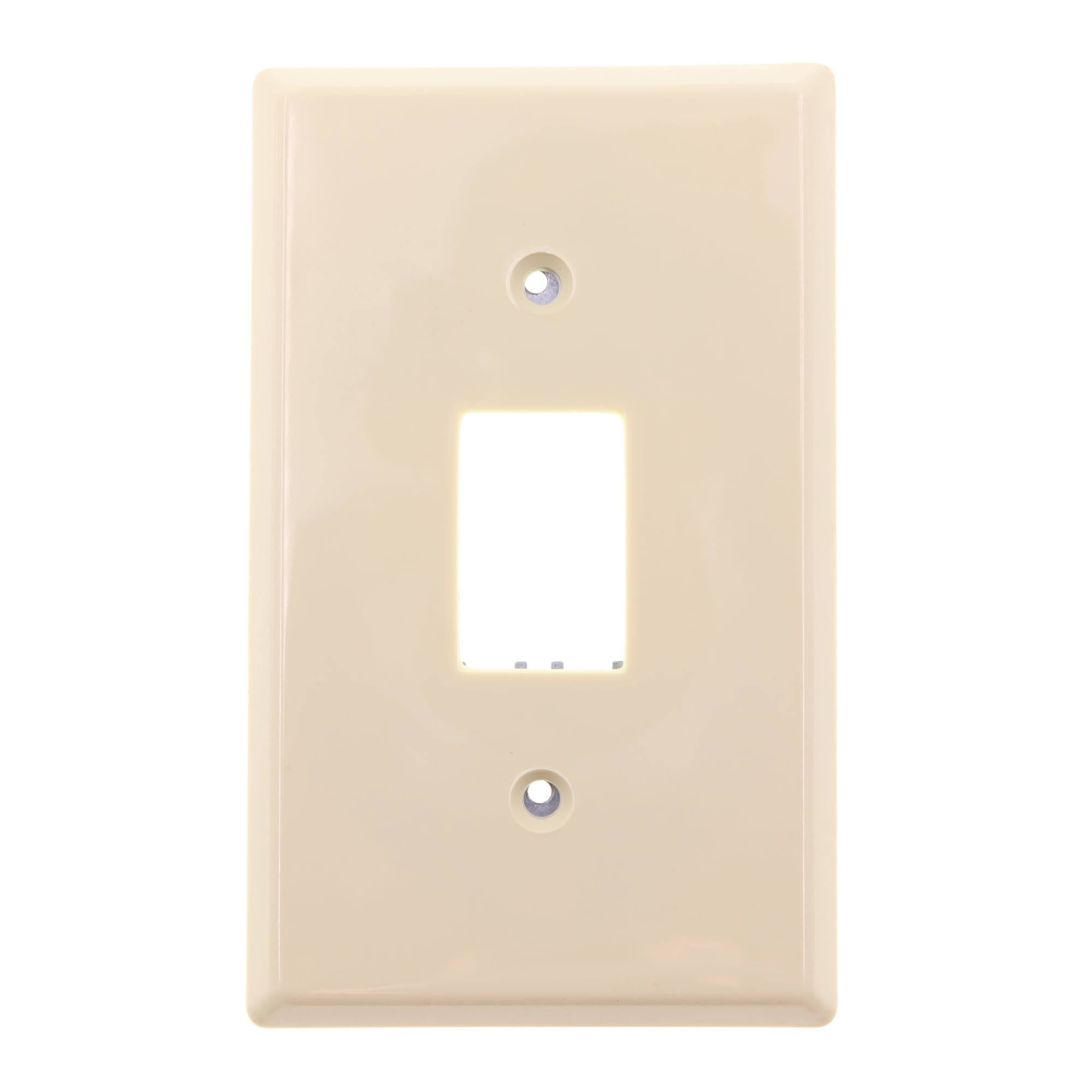 GE RP2112 Low Voltage Switch Face-Plate, 1-Gang, 1-Switch, Ivory ...