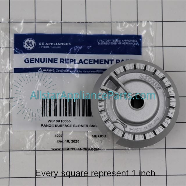 GE Range/Stove/Oven Surface Burner Base WB16K10055 - Walmart.com