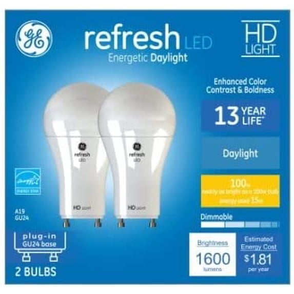 General Electric Refresh HD LED Light Bulb, 100-Watt Equivalent ...