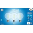 GE Refresh LED Light Bulbs, 60 Watt Eqv, Daylight, G25 Globe Bulbs ...