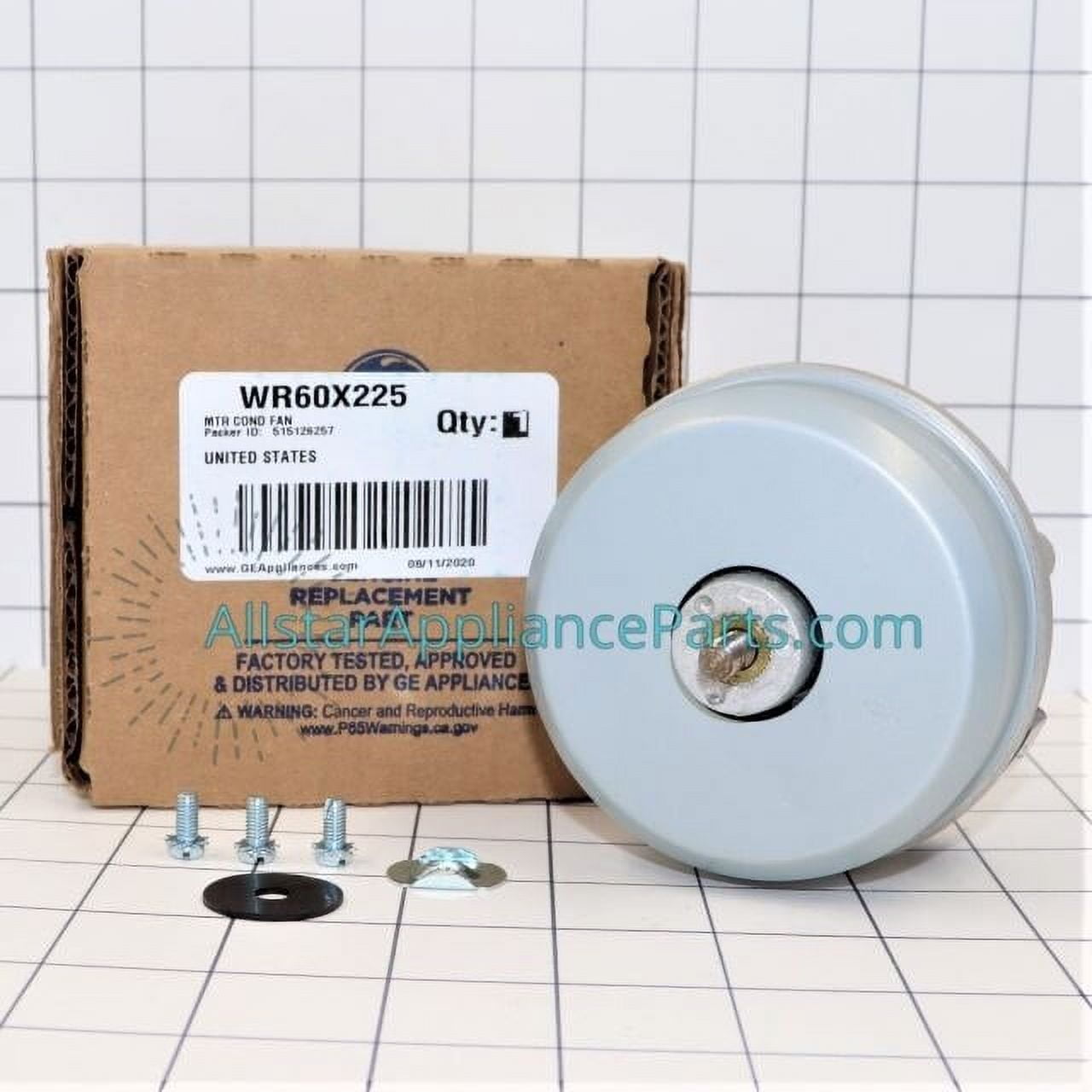 GE Refrigerator Condenser Fan Motor WR60X225 - Walmart.com