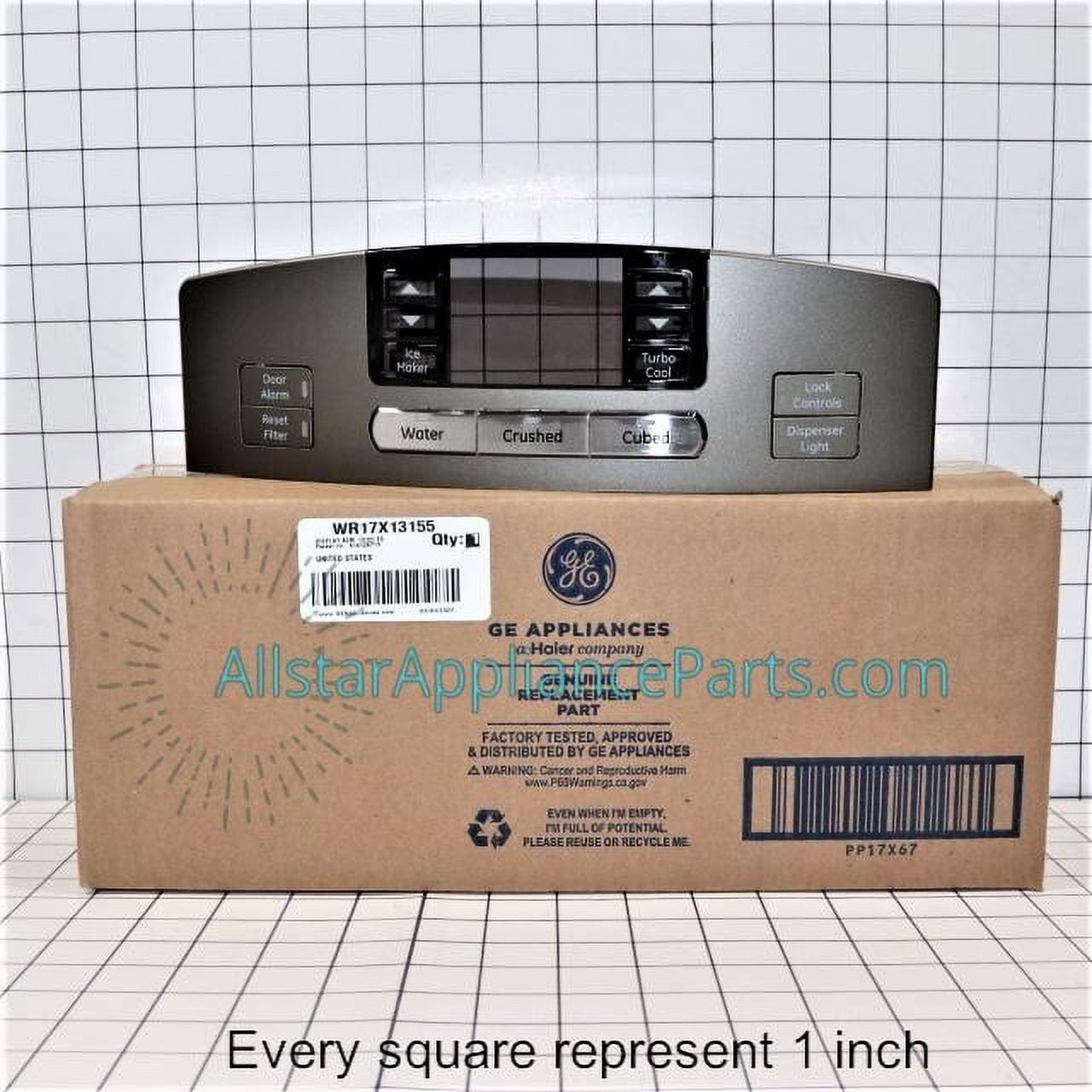 GE Fridge Touchpad Display Assembly, Genuine OEM Part WR17X13155 ...